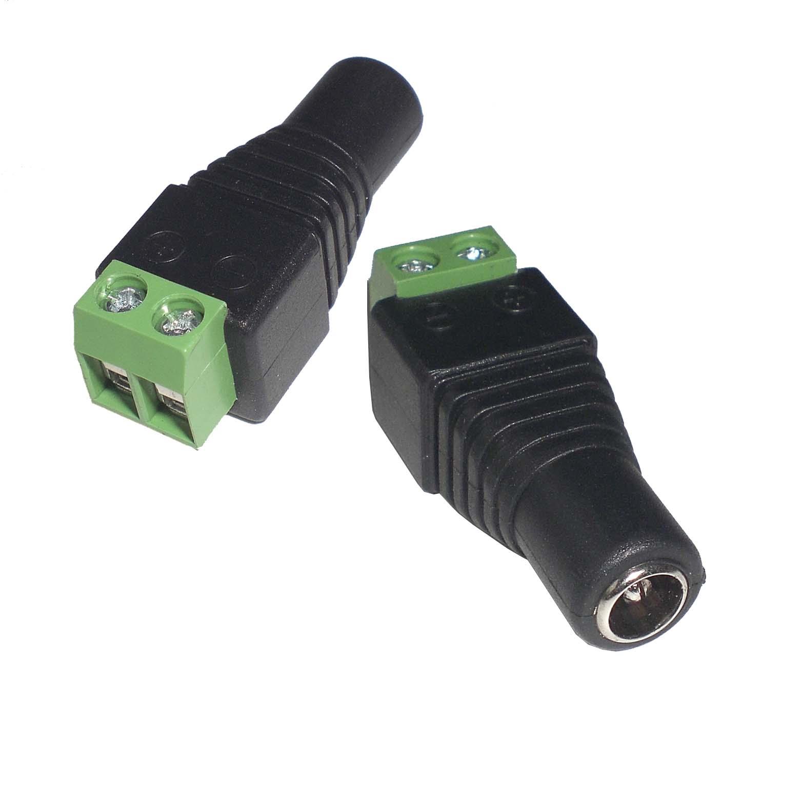 Electronic Security Wholesalers (ESW) - Green Female DC Connector Plug